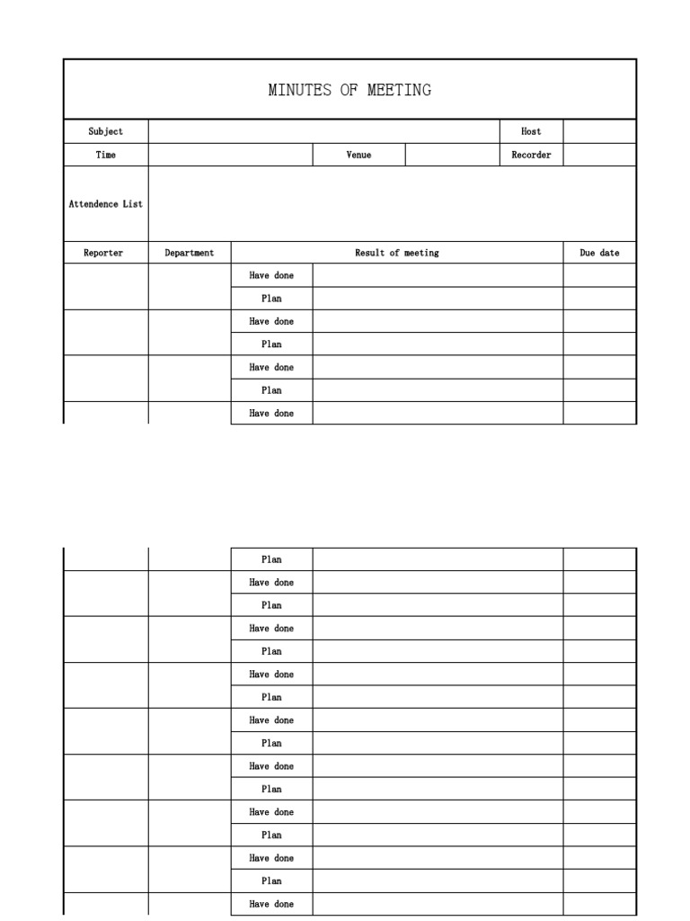 HRBP Weekly Meeting Template | PDF