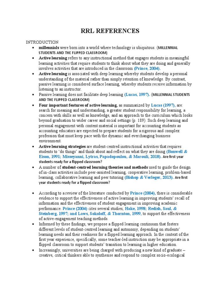 RRL References | Download Free PDF | Learning | Lecture