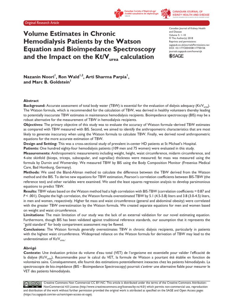 Formula Watson 1 | PDF | Body Mass Index