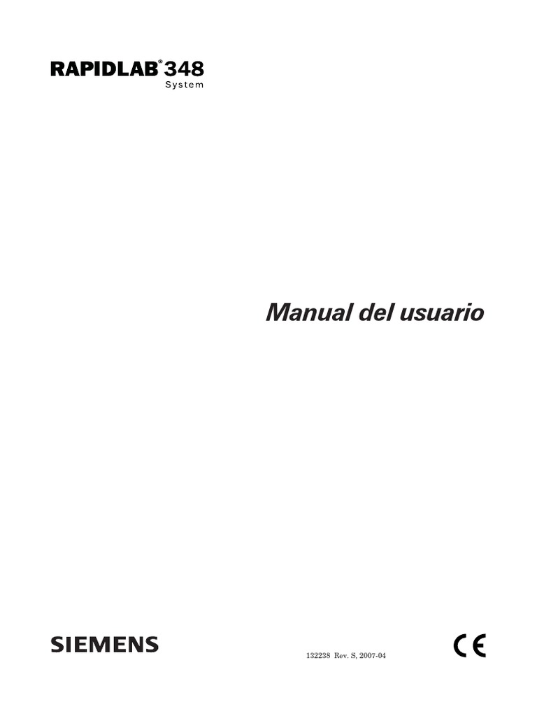 Manual Usuario RAPIDLab 348 Electronico | PDF | Ingeniería de ...