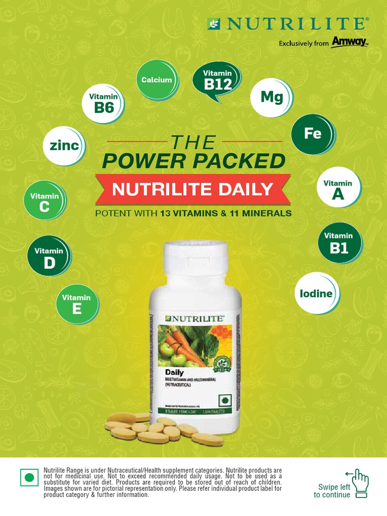 Nutrilite Daily English Book1 | PDF | Vitamin | Nutrients
