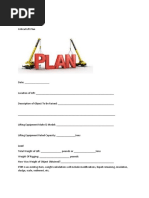 Standard Lift Plan Template | PDF | Crane (Machine) | Elevator