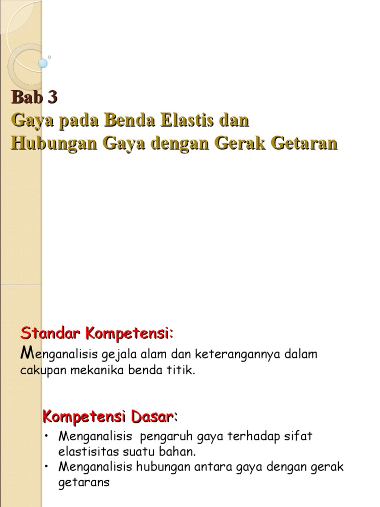 Bab 3 Elastisitas Dan Getaran | PDF
