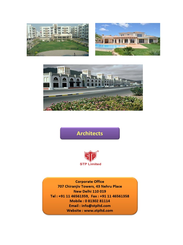 Architects-STP Specifications | PDF | Concrete | Roof