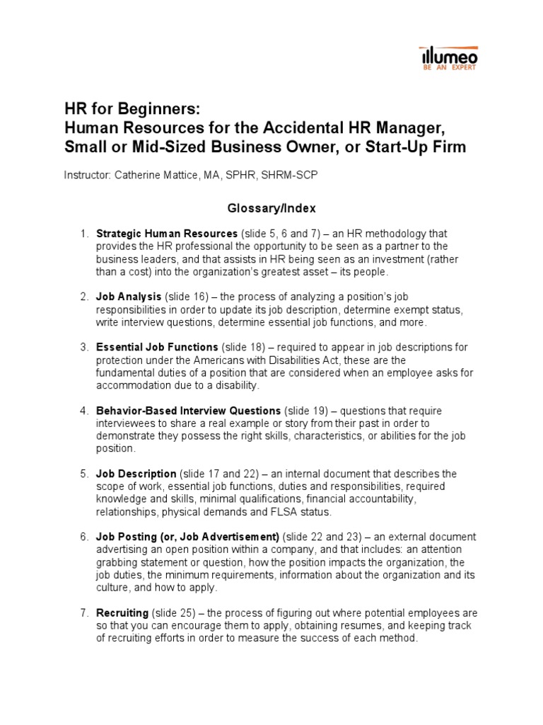 HR Basics for New Managers | PDF | Human Resources | Business