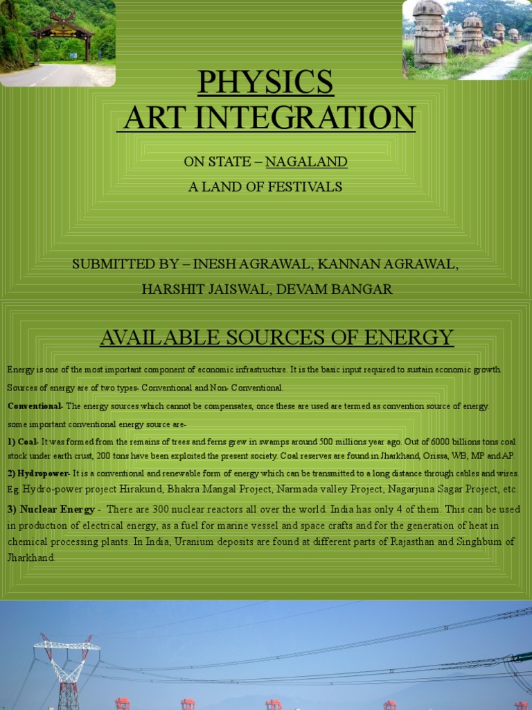 Physics Art Integration: On State - Nagaland A Land of Festivals | PDF ...