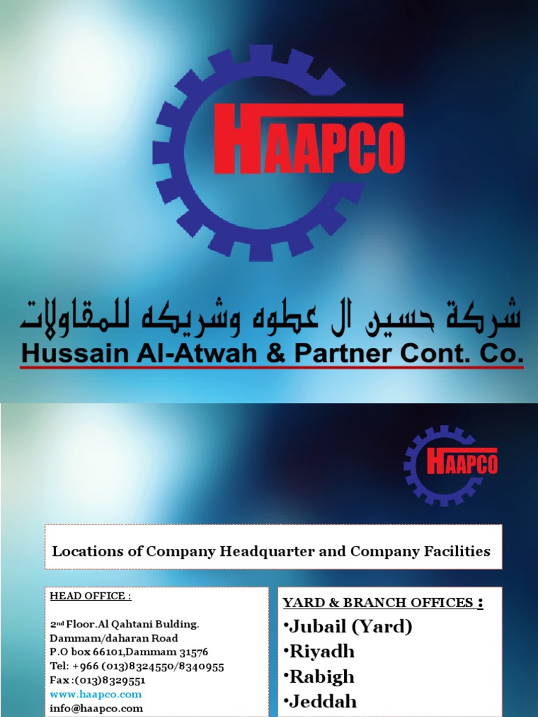 Haapco Scaffolding Presentation General 2017 | PDF | Scaffolding | Riyadh