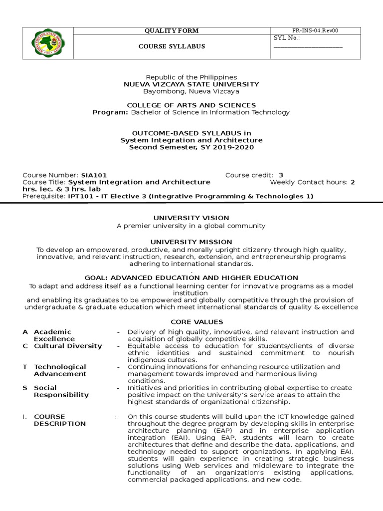 System Integration And Architecture Final Pdf Computing Service