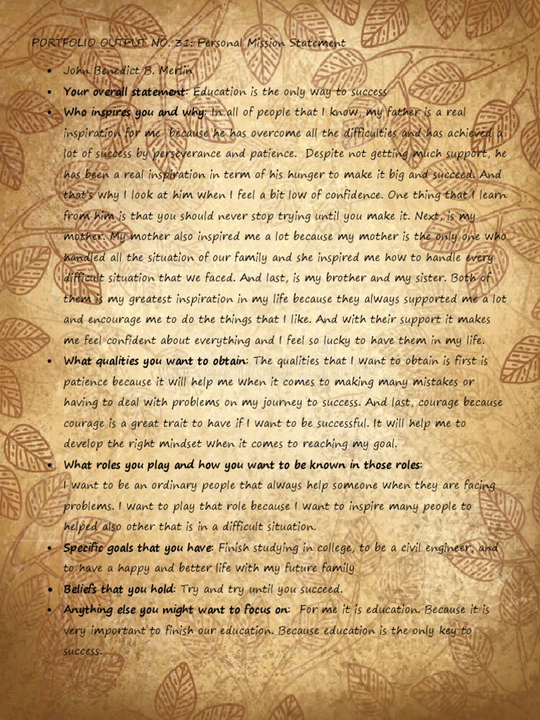 Portfolio Output No. 31 | PDF