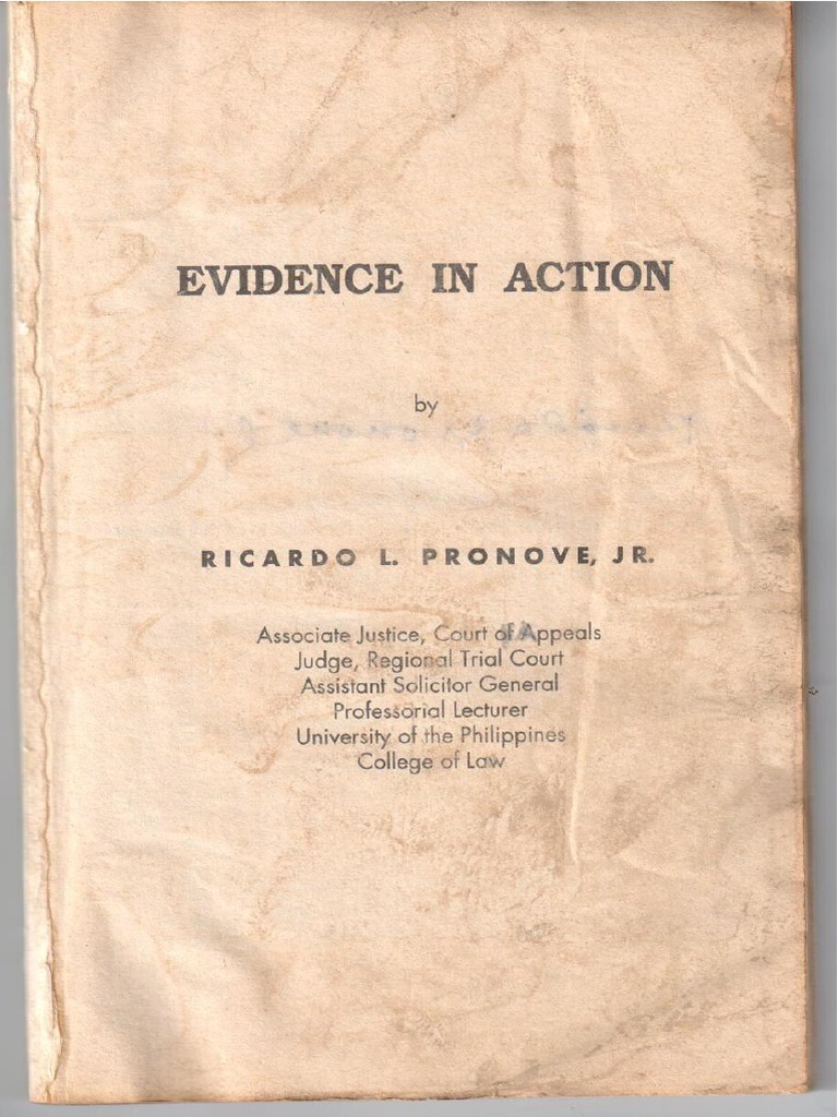 Pronove, Evidence in Action | PDF