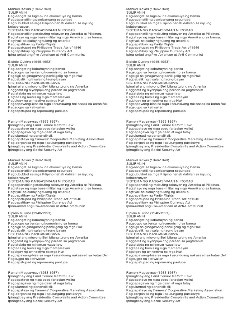 Manuel Roxas | PDF