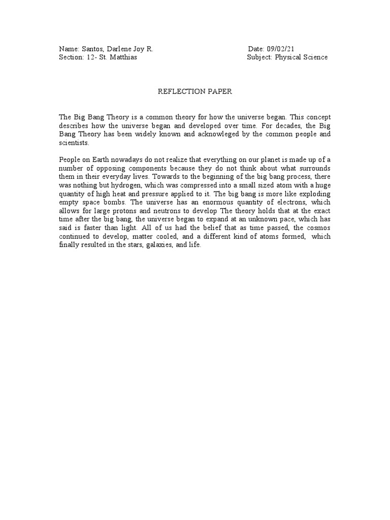 Reflection Paper | PDF