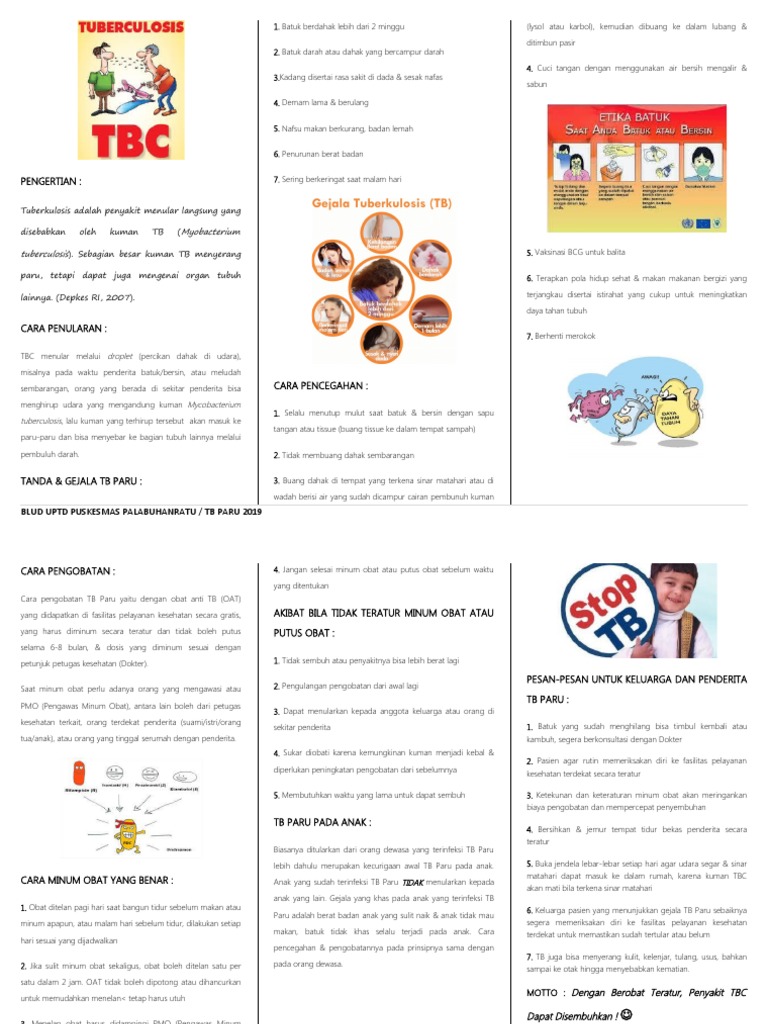 Leaflet Edukasi tentang TBC | PDF
