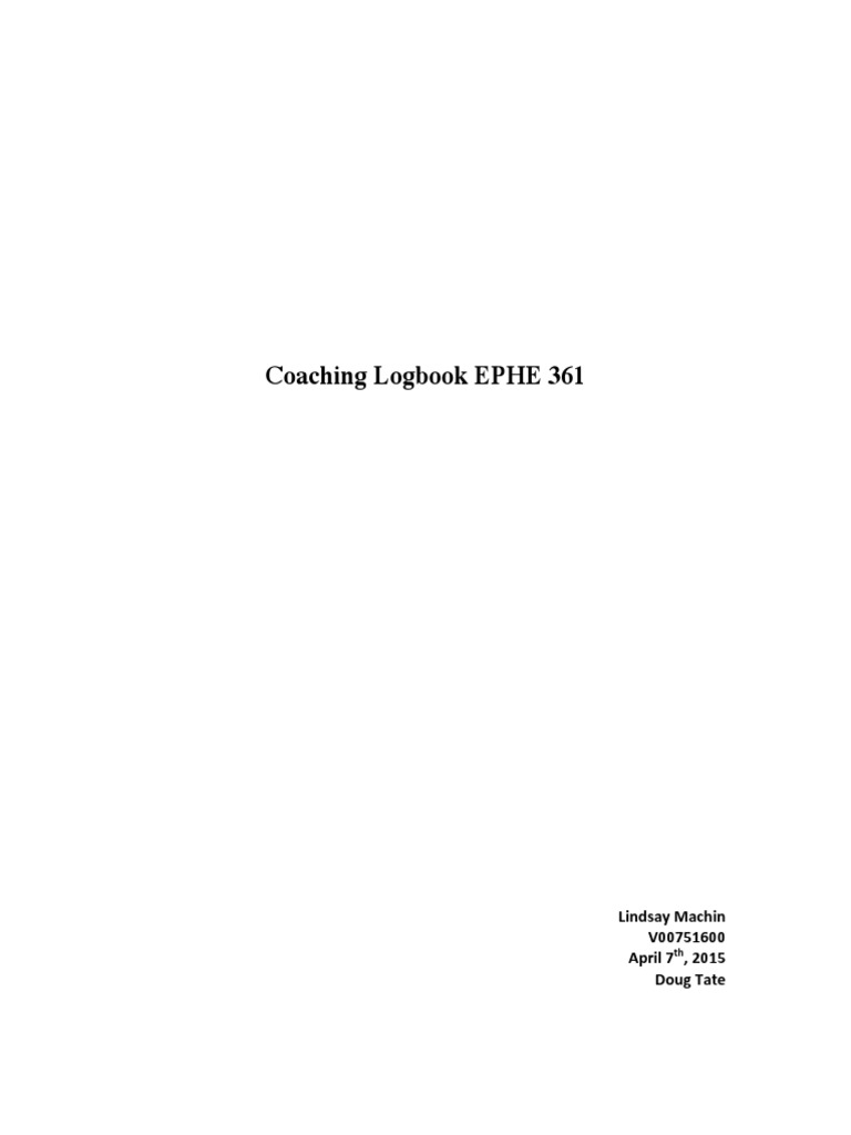 Coaching Logbook Soccer - pdf.1 | PDF | Association Football | Teams