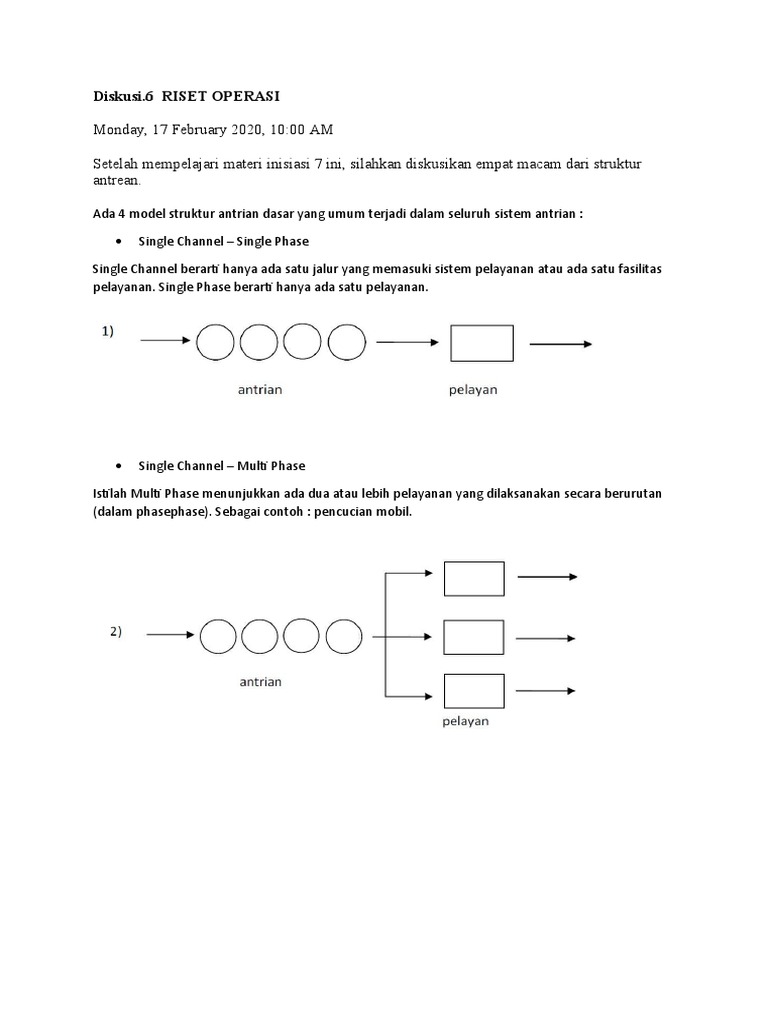 Diskusi.6 RISET OPERASI | PDF | Sains & Matematika