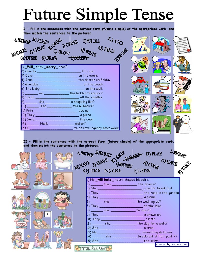 Future Simple Tense Fully Editable With Key Tests - 10936 | PDF
