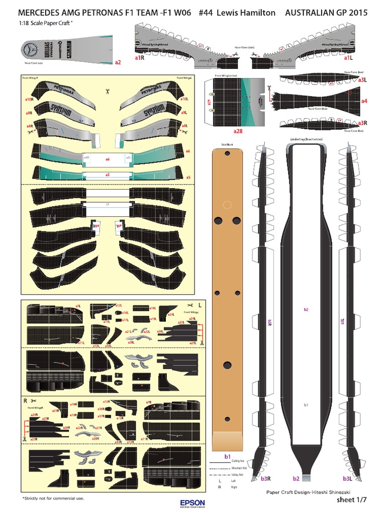 F1 Car Papercraft Template PDF | PDF