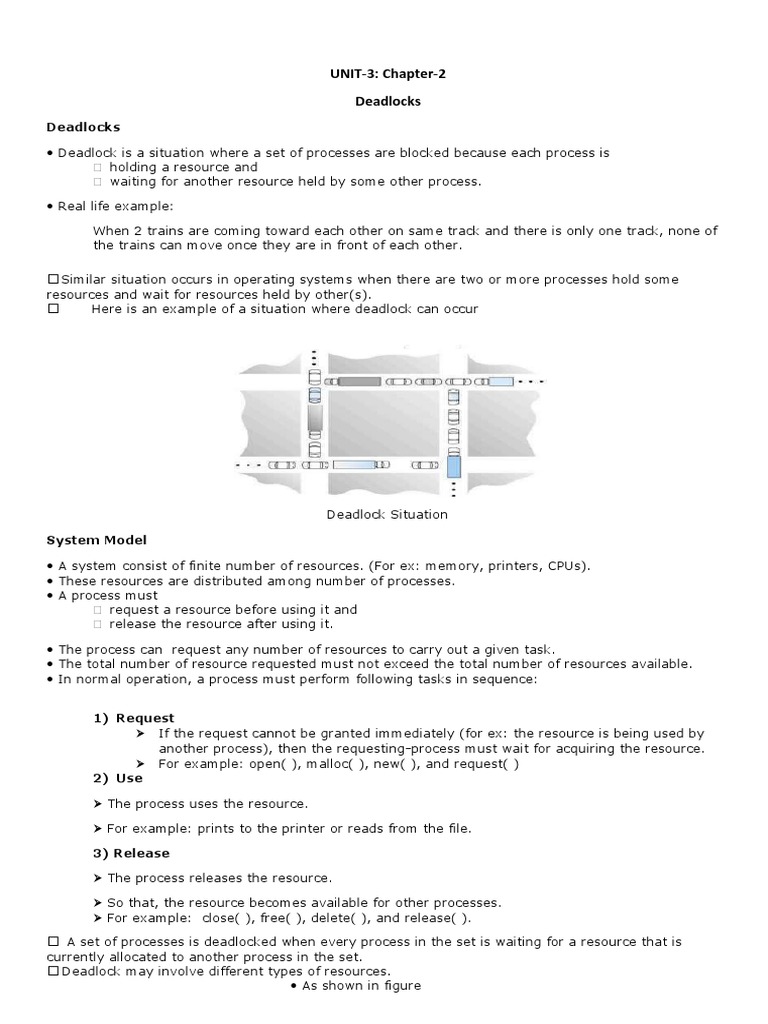 Understanding Deadlocks in Operating Systems | PDF | Process (Computing) | Computer Architecture