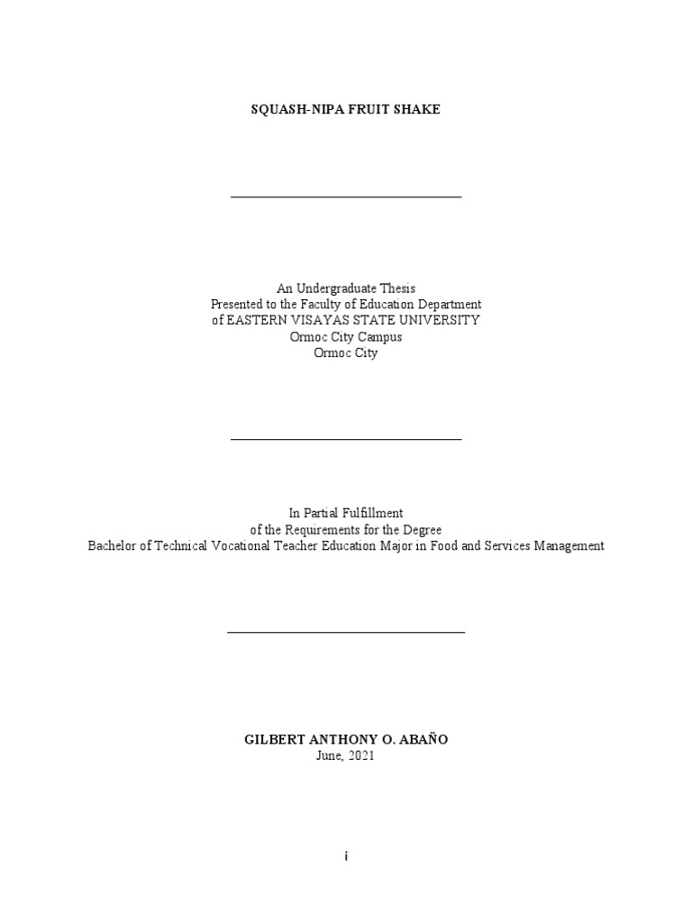 The Si Squash | PDF | Thesis | Vegetables