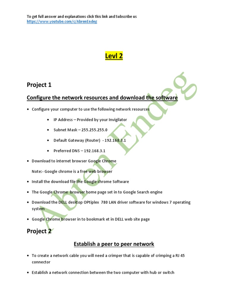 ICT COC Level II PDF | PDF | Computer Network | Internet & Web