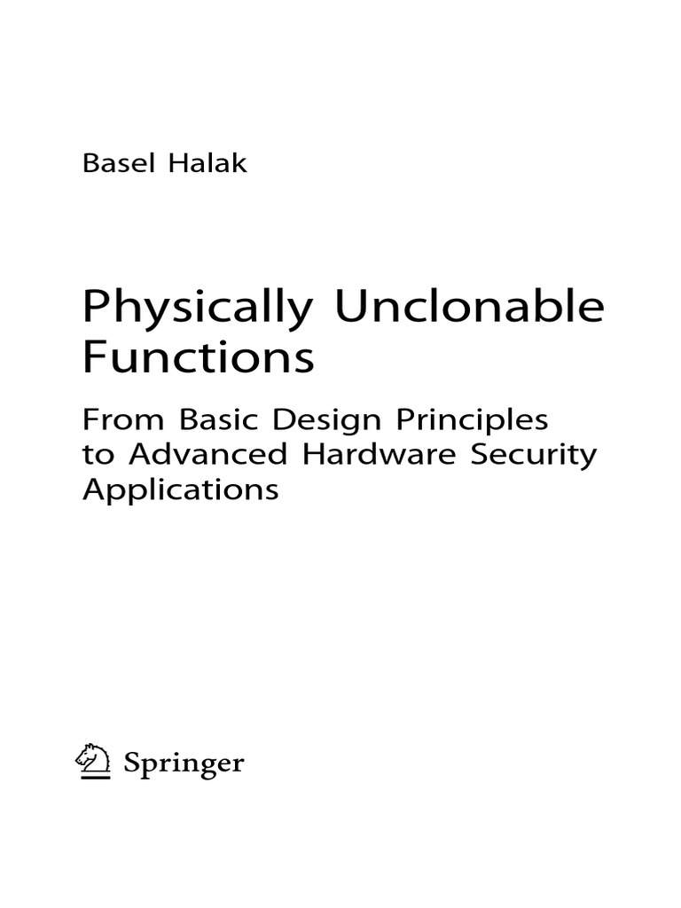 Q2 - Physically Unclonable Functions (2018) | PDF | Encryption | Key (Cryptography)