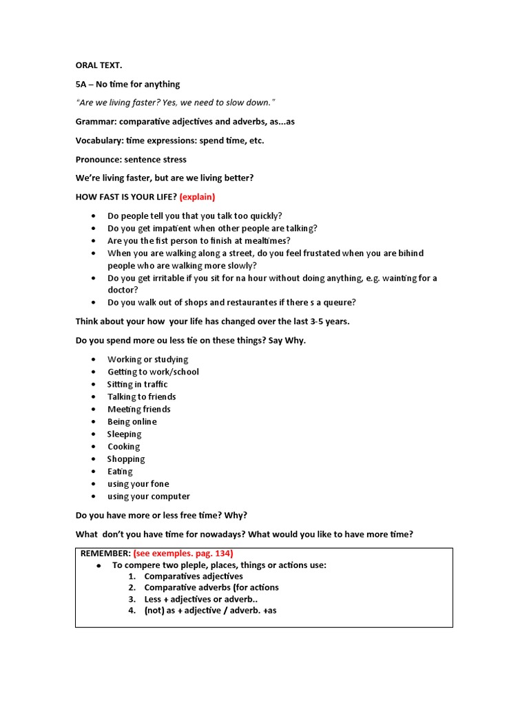 Oral Text | PDF | Adverb | Linguistic Typology
