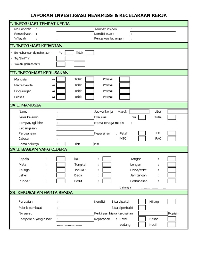 Laporan Investigasi Kec | PDF