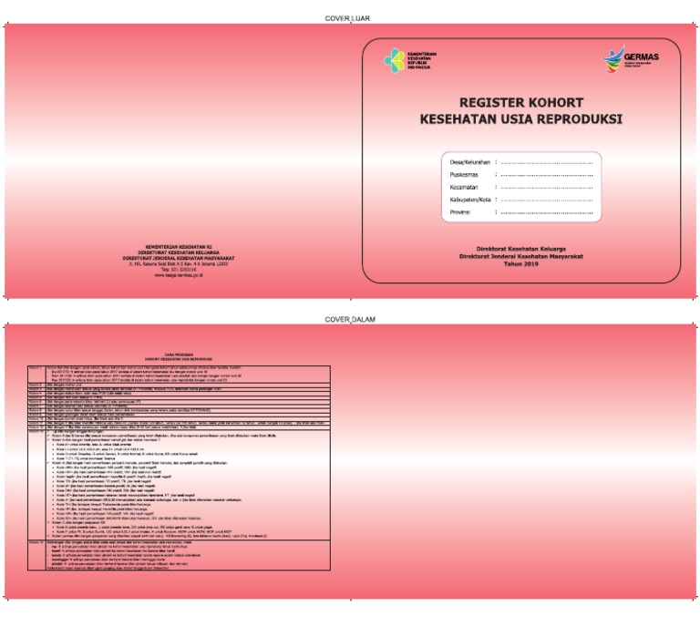 Cover Diagram KOHORT Kesehatan Usia Reproduksi TH 2019 - Revisi Final | PDF