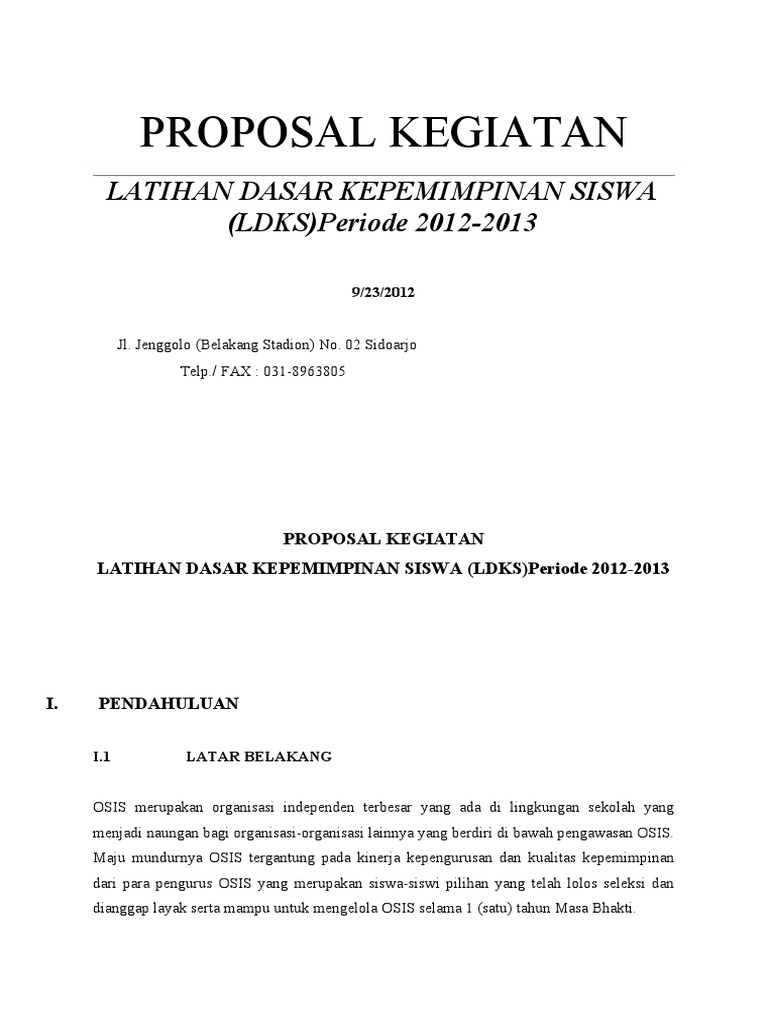 Proposal LDK | PDF