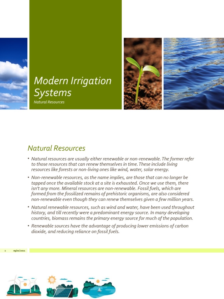 Modern Irrigation Techniques Explained | PDF | Irrigation | Renewable ...