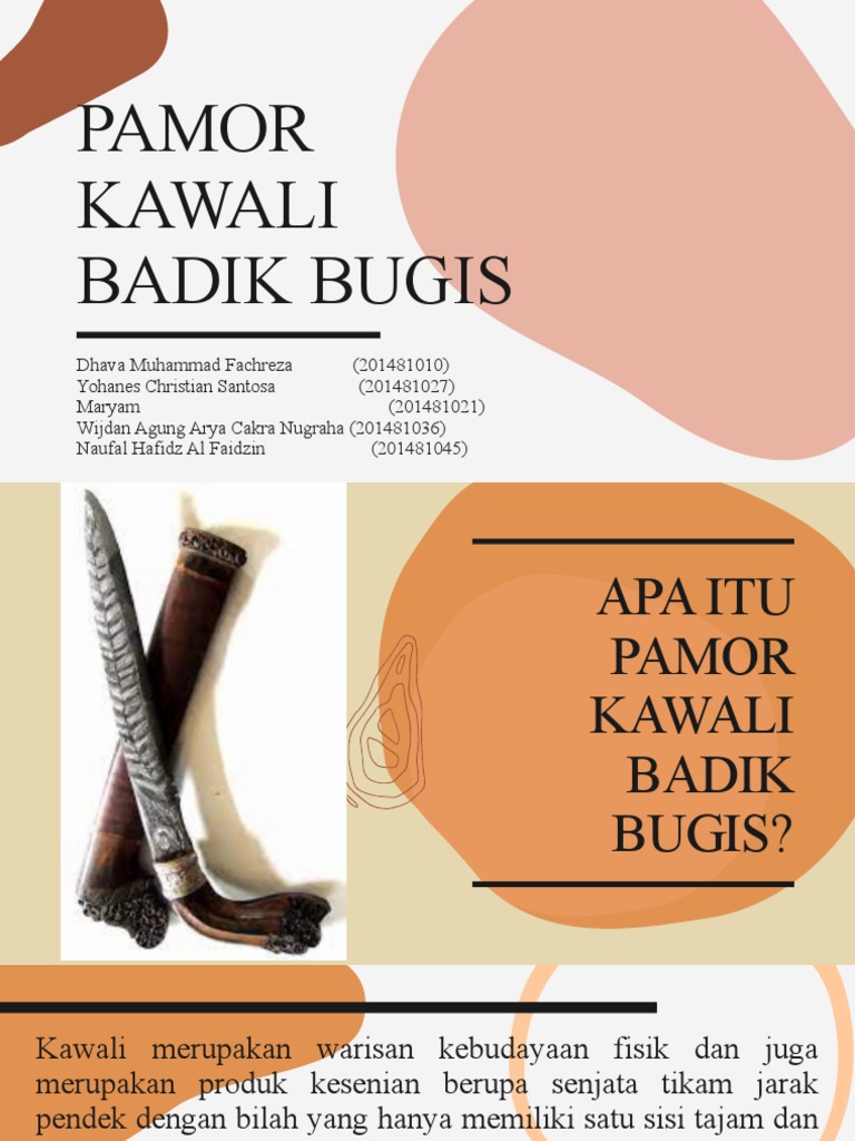 Pamor dan Fungsi Badik Kawali Bugis | PDF