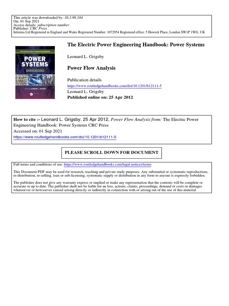 The Electric Power Engineering Handbook: Power Systems: Leonard L ...