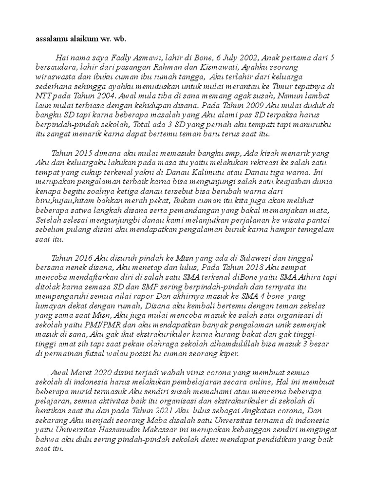 Autobiografi - Fadly Asmawi - 076 | PDF