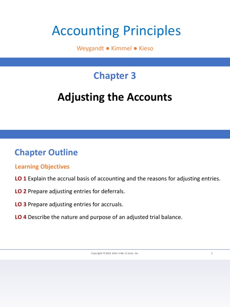 Chapter 3-Adjusting The Accounts | PDF | Deferral | Debits And Credits