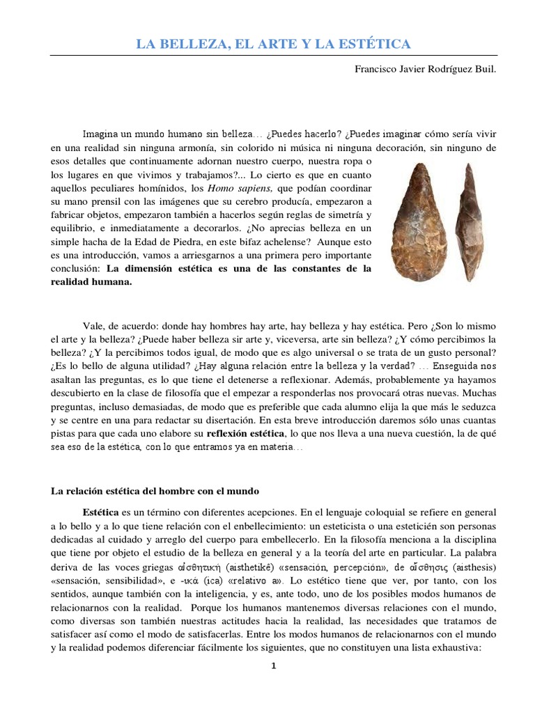 Introduccic3b3n A La Estc3a9tica | PDF | Belleza | Estética