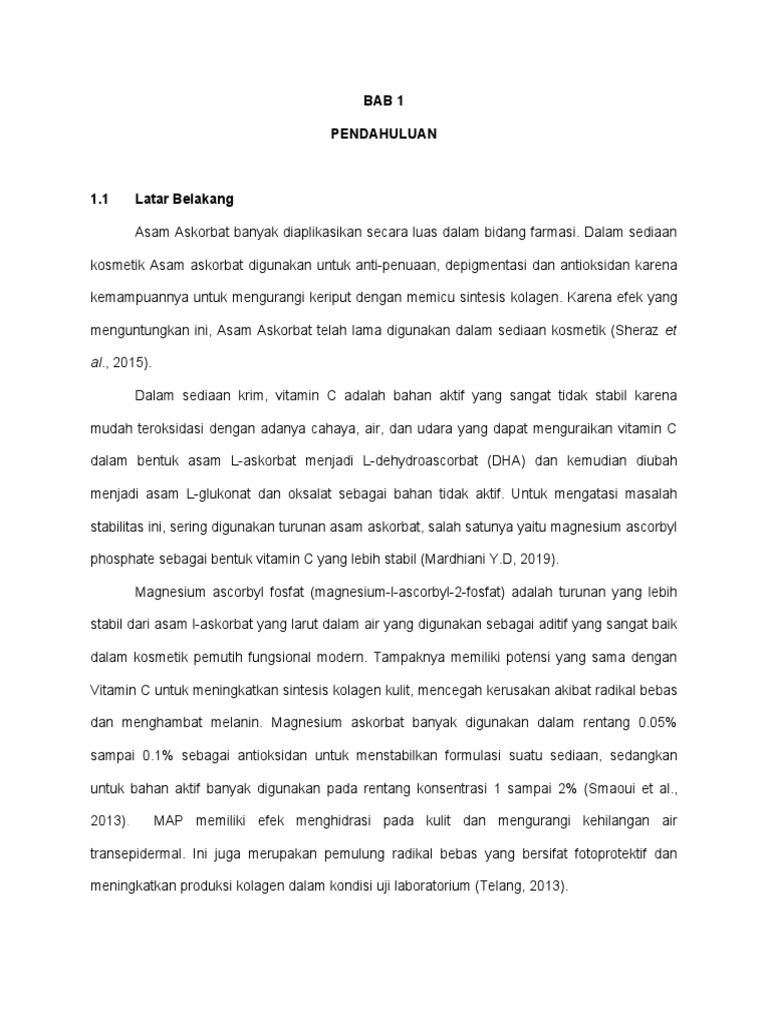 Stabilitas dan Difusi MAP dalam Kosmetik | PDF | Sains & Matematika