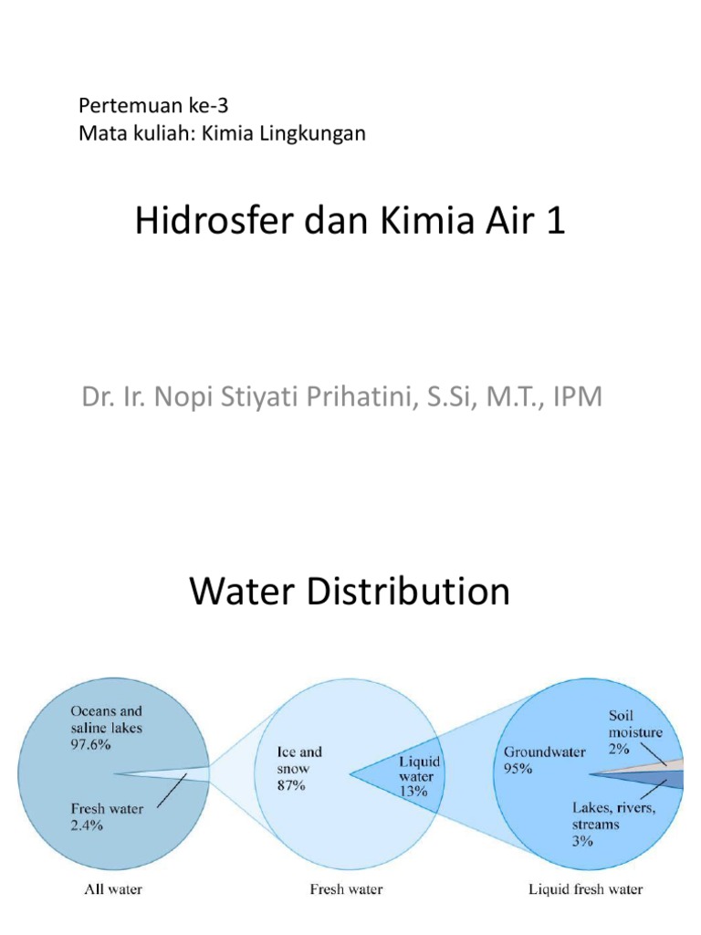 3 - Hidrosfer Dan Kimia Air 1 | PDF