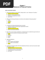 Statement of Financial Position (Balance Sheet) Test Bank | PDF ...