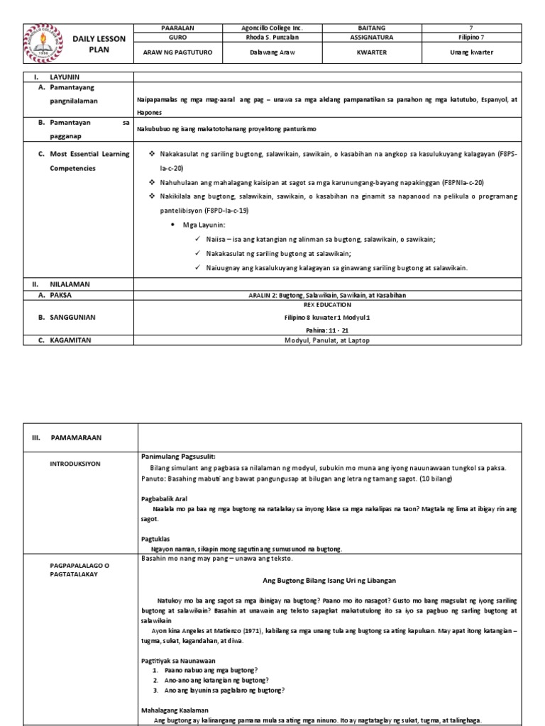 Filipino DLP 2 | PDF