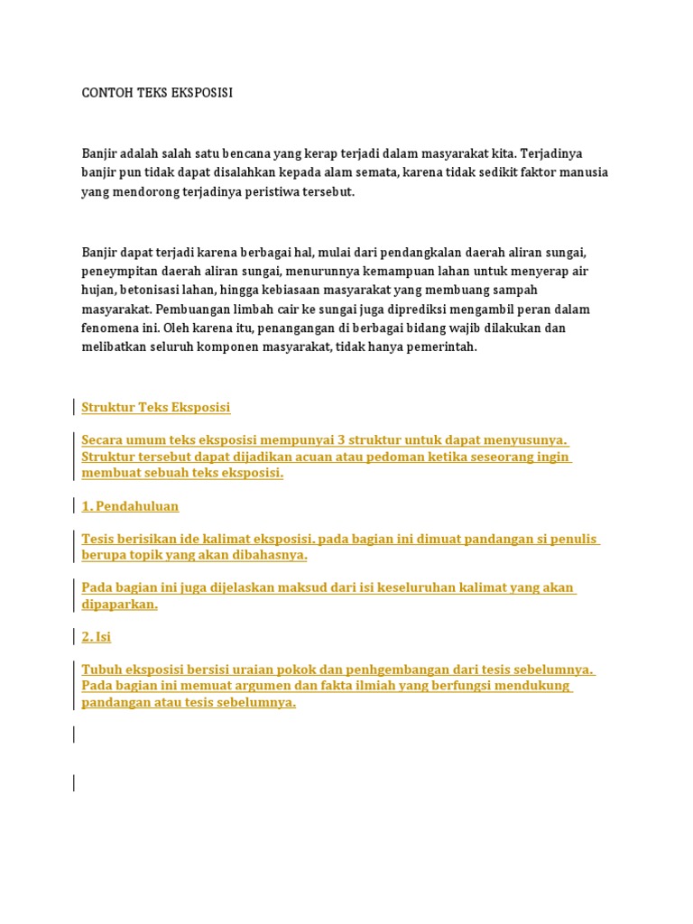 Contoh Teks Eksposisi Pdf