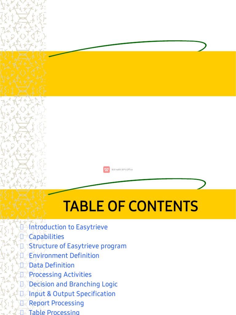 Eztrieve Presentation | PDF | Parameter (Computer Programming) | Workweek And Weekend