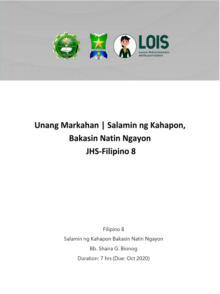 Filipino 8 Offline Module | PDF