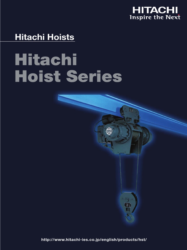 Hitachi Hoists Specifications and Features | PDF | Electricity ...