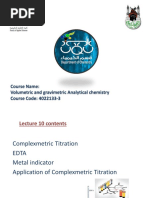 Complexometric Titration | PDF | Coordination Complex | Chemistry