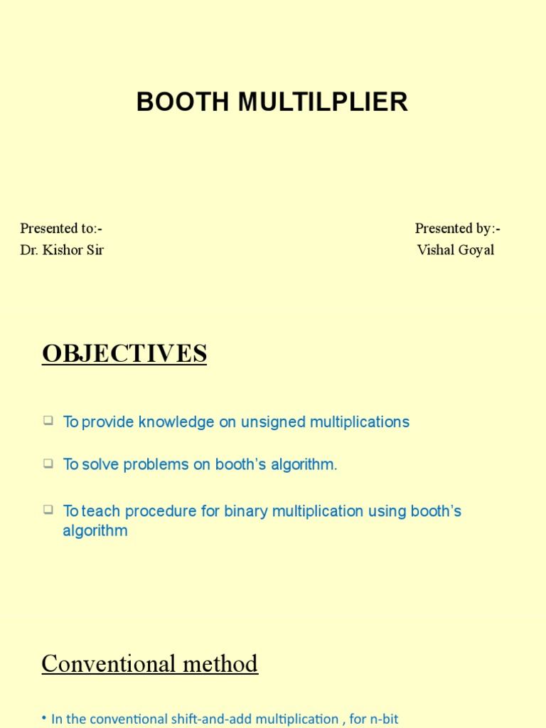Vishal Booth | Download Free PDF | Multiplication | Algorithms And Data Structures
