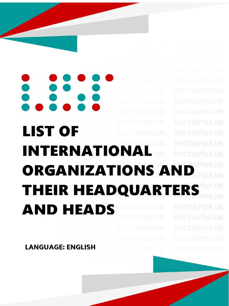List of International Organization | PDF | Gulf Cooperation Council ...
