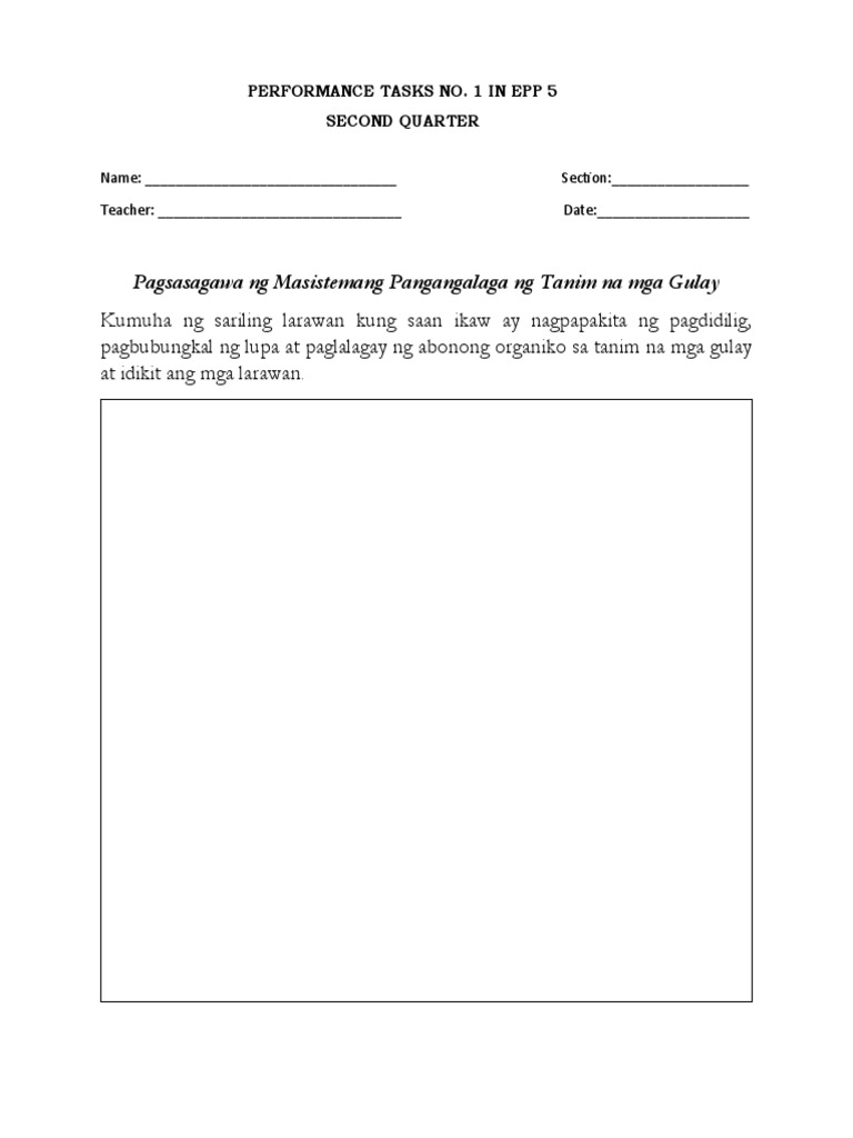 EPP Performance Task No. 1 - Q2 - 2.2.2021 | PDF