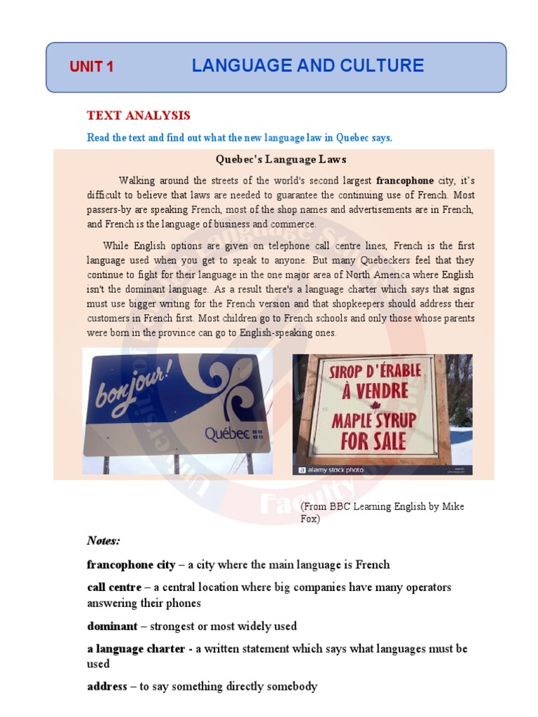 Unit 1 Text Analysis Translation Notes | PDF | English Language ...