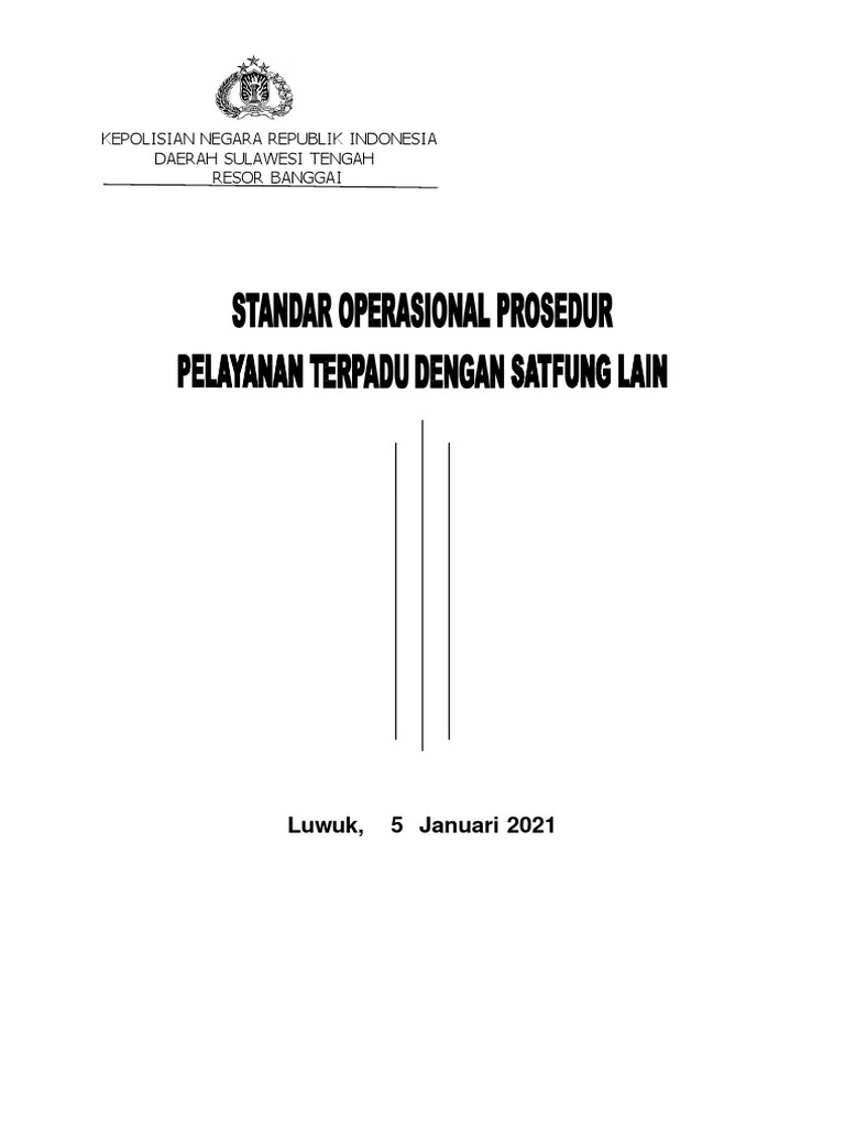 Sop Pelayanan Terpadu DGN Satfung | PDF