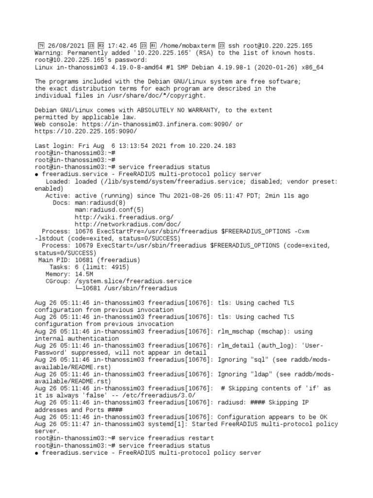 Radius Config | PDF | Radius | System Software